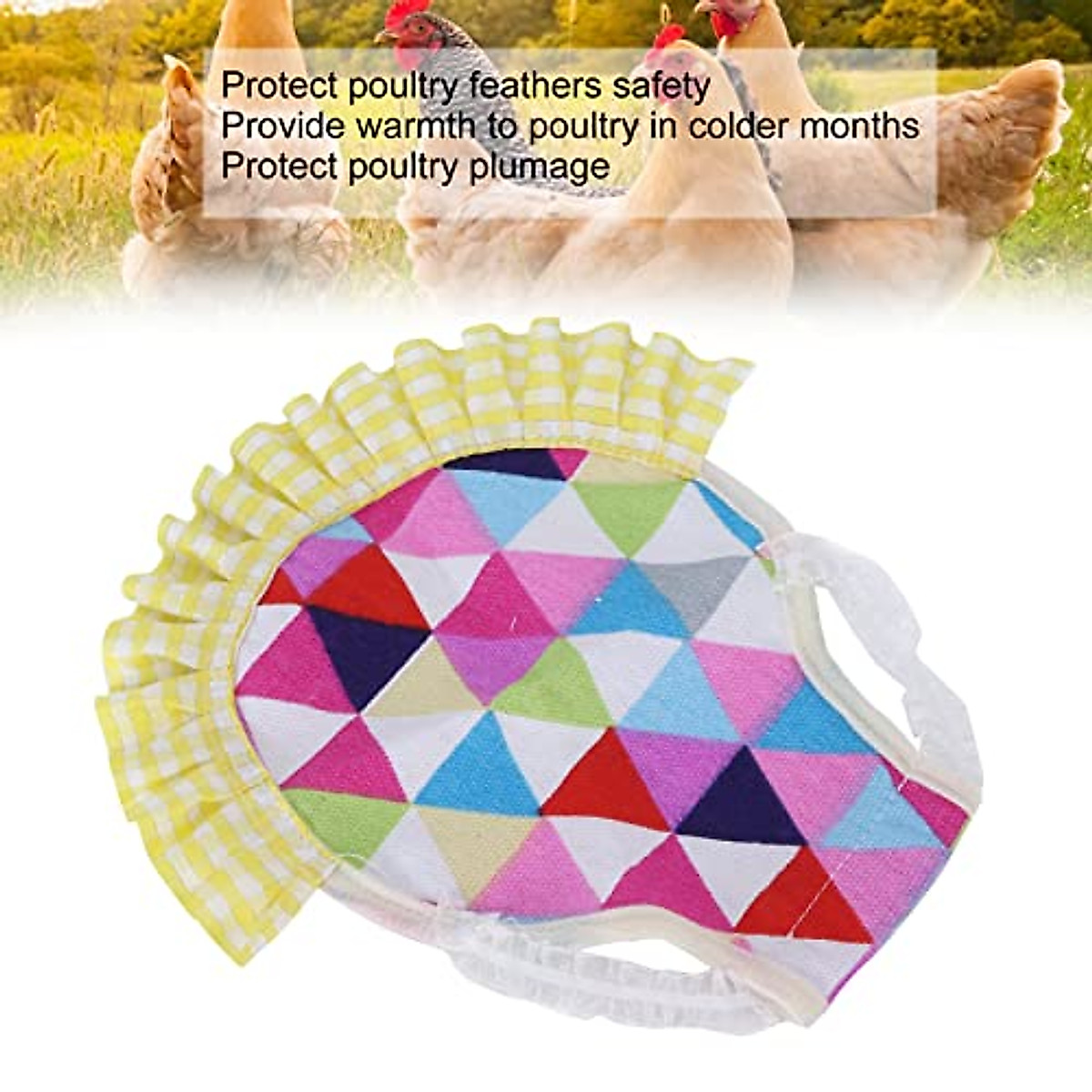 Binyalir Chicken Vest, Soft and Breathable Chicken Saddle Provide Warmth to Poultry in Colder Months Protect Wounds for Poultry