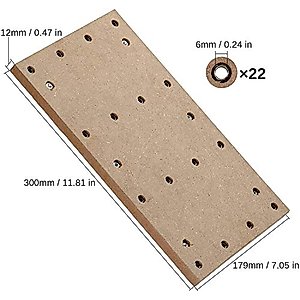 Genmitsu CNC MDF Spoilboard Table for 3018 CNC Router Machine, 30 x 18 x 1.2cm (11-4/5''x 7''x 1/2''), M6 Holes (6mm), Screws and Nuts Included