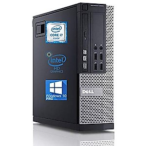 Dell Optiplex 9020 Small Form Factor Desktop - Intel i7-4770 Upto 3.9GHz, HD Graphics 4600 4K Support, 8GB RAM, 1TB SSD, DisplayPort, HDMI, DVD, Wi-Fi, Bluetooth, TDL - Windows 10 Pro (RENEWED)