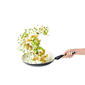 GreenPan Rio 12 Inch Ceramic Non-Stick Fry Pan, Black -