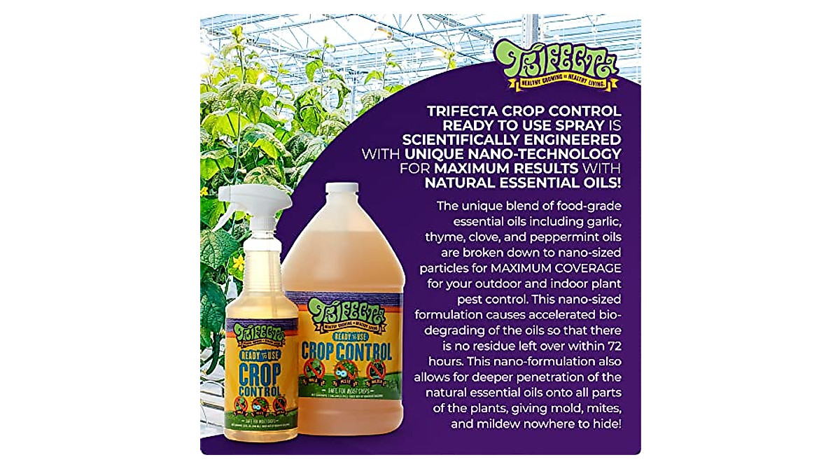 Trifecta Crop Control Natural Pesticide & Fungicide 32 OZ - Safe ...