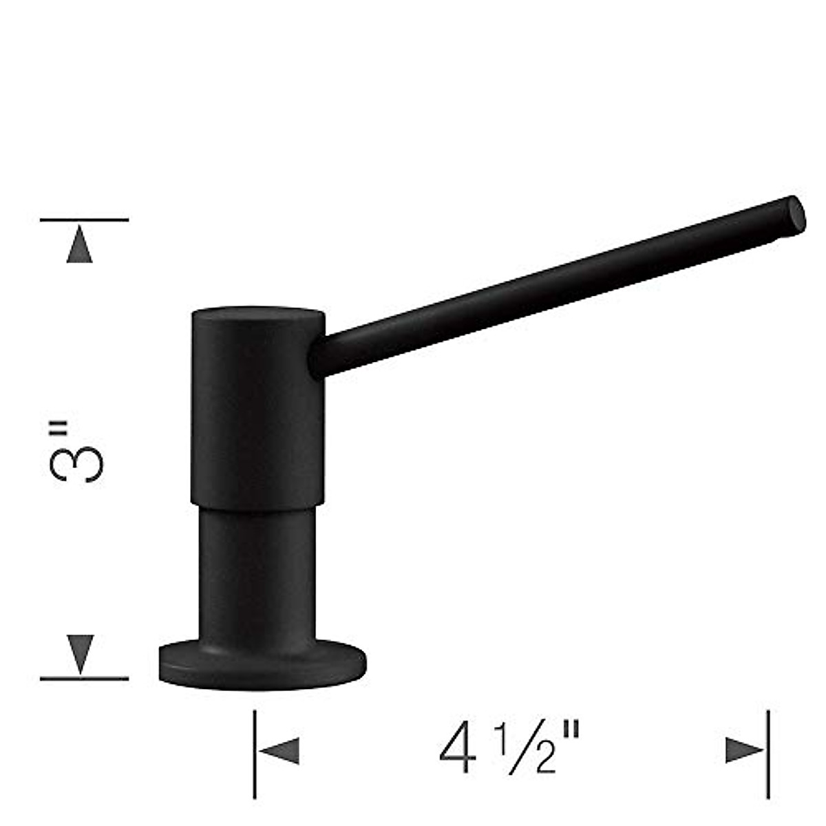 BLANCO 402572 Torre Soap Dispenser, Coal Black