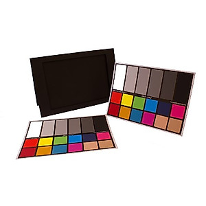DGK Color Tools DKC-Pro 5" x 7" Set of 2 White Balance and Color Calibration Charts with 12% and 18% Gray - Pro Quality - Includes Frame Stand and User Guide