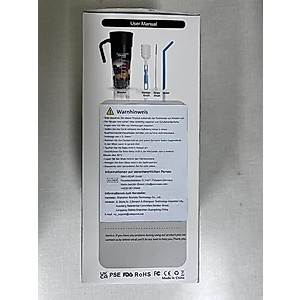 Vaeqozva Portable Blender-Personal Blender USB Rechargeable for Shakes and Smoothies Mini Blender Smoothie Maker on the Go Blender Cup with 6 Blades 16Oz Small Fruit Blender Home Travel Sports Gym