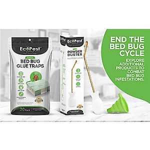 Bed Bug Interceptors – 8 Pack | Bed Bug Blocker (XL) Interceptor Traps | Extra Large Insect Trap, Monitor, and Detector for Bed Legs (White)
