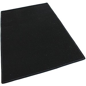 Koeckritz Outdoor Area Rug Carpet, Lightweight for Patios, Gazebos, Sheds, Decks, Garages, Trade Show Booths, Black, 9 x 12
