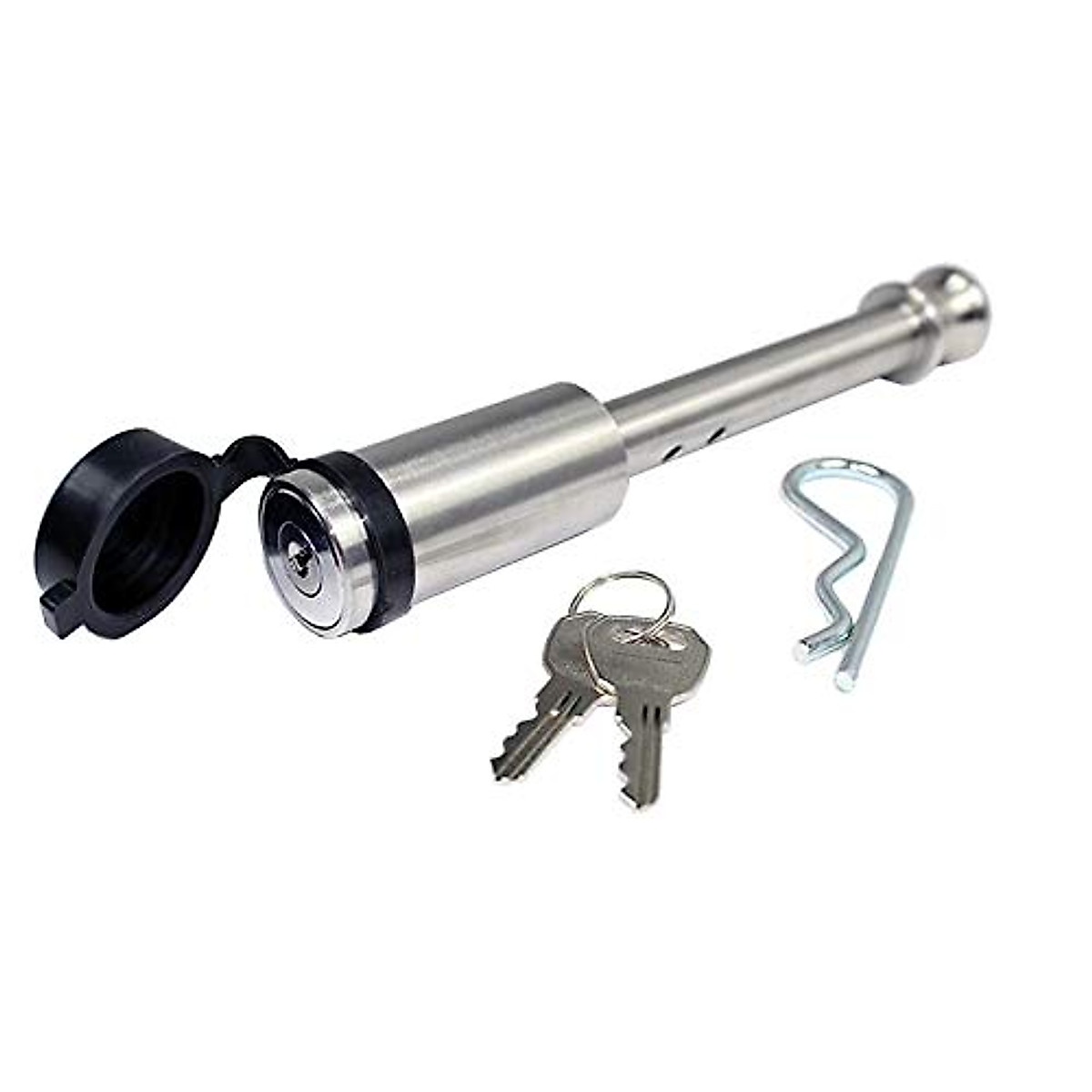 3 Pack - Bulletproof Stainless Steel Trailer Hitch Locking Pin with Weather Resistant Rubber Cap / 5/8" Diameter/Universal Fit…