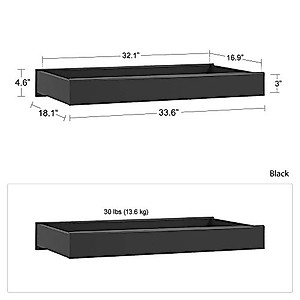 Little Seeds Monarch Hill Hawken Changing Table Topper, Black
