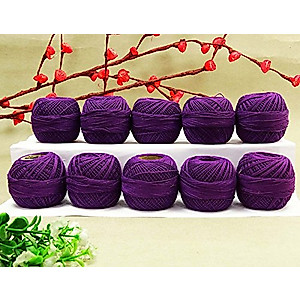 SJ2 Lot of 10 Pcs Anchor Cotton Crochet Embroidery Yarn Thread Knitting Tatting Ball