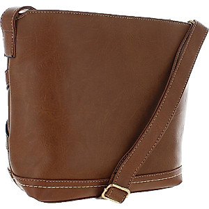 b.o.c. Born Concepts Womens Park Place Pouch Crossbody Handbag Brown Medium