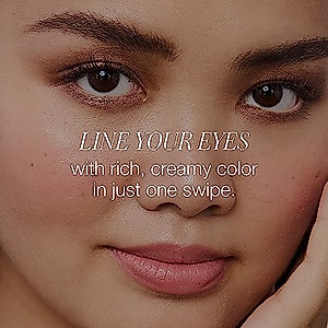 RMS Beauty Straight Line Eye Pencil - Eye Liner Eye Makeup, Cream Eyeliner with Eyeliner Sharpener, Eyeliner Pencil, Black Eyeliner & Brown Eyeliner