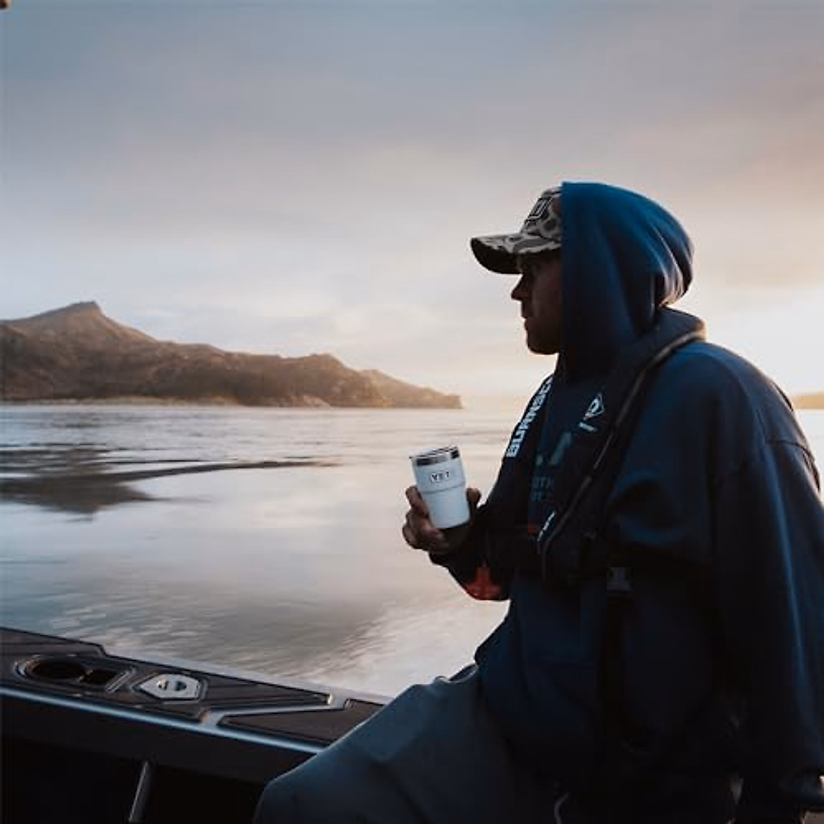 YETI Rambler 8 oz Stackable Cup, Stainless Steel, Vacuum Insulated Espresso Cup with MagSlider Lid, Big Wave Blue