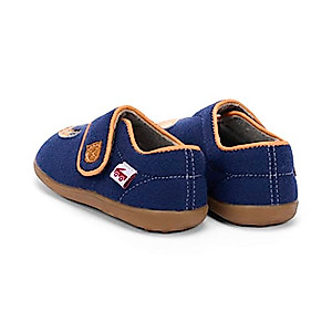 See Kai Run Cruz II - Easy-On Felted Wool Slippers for Little Kids, Dark Blue Tiger 11