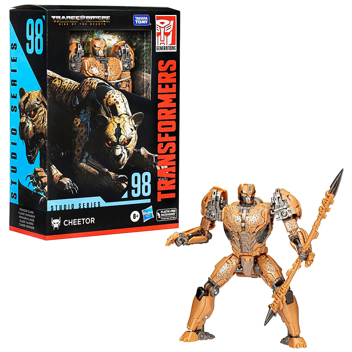 Transformers Studio Series Voyager 98 Rise of The Beasts Cheetor 16.5 cm Action Figure