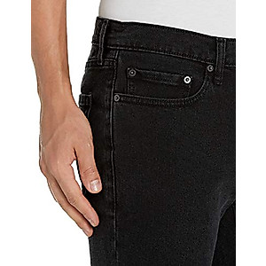 Amazon Essentials Men's Skinny-Fit Stretch Jean, Washed Black, 40W x 34L