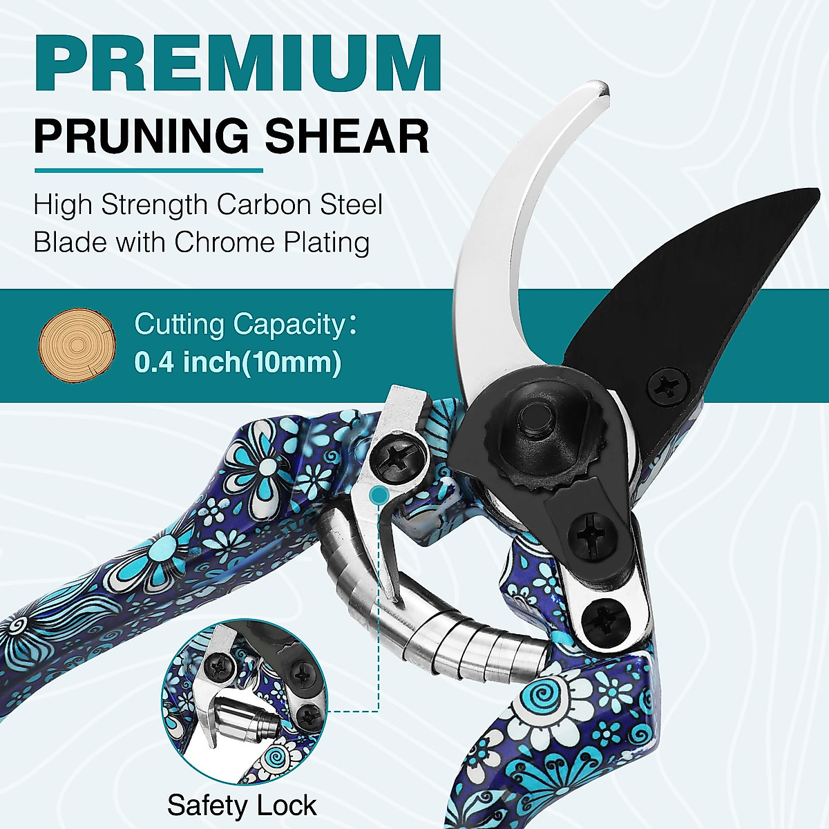 WORKPRO Garden Tool Set, 5 Pieces Gardening Work Gifts, Cast Aluminum Outdoor Hand Tools Kit for Men and Women, Including Trowel Transplanter Weeder Hand Fork Cultivator