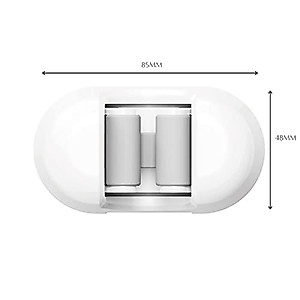 FLAUVEL Broom Hook Wall Mount Broom Hangers Garage Wall Organizer 1-Pack Tool Holder for Home, Kitchen, Garden, Garage White