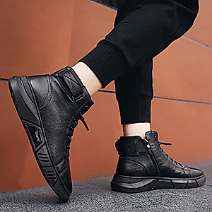 JUMESGU My Orders Placed Men’s Tactical Boots Lightweight Combat Boots Durable Suede Leather Military Work Boots Desert Boots Todays Deals