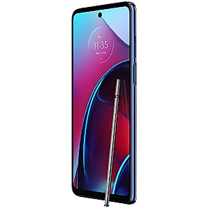 Motorola Moto G Stylus 2022 (128GB, 4GB, 4G LTE) 6.8" FHD+, 50MP Quad Camera, Android 11 (Fully Unlocked for Verizon, AT&T, T-Mobile, Global) XT2211-2 (w/ 256GB SD Card, Twilight Blue)