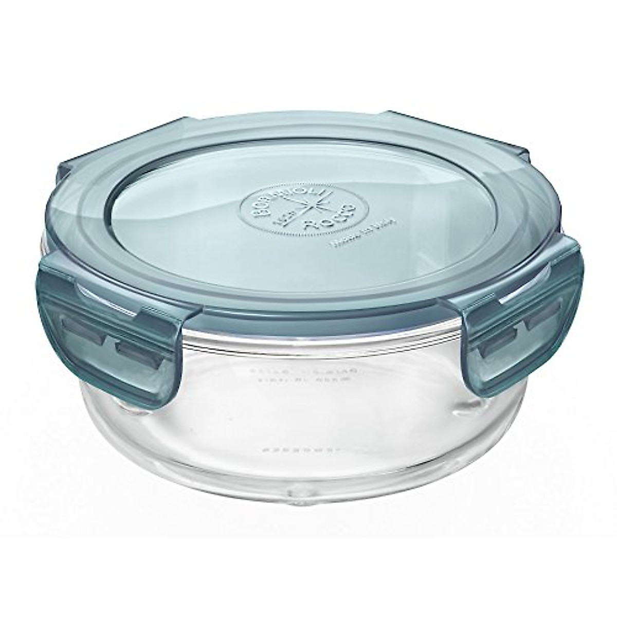 Bormioli Rocco Frigoverre Evolution Collection - 5.5-Inch Round Container - 50 cl (17 oz.) - Grey