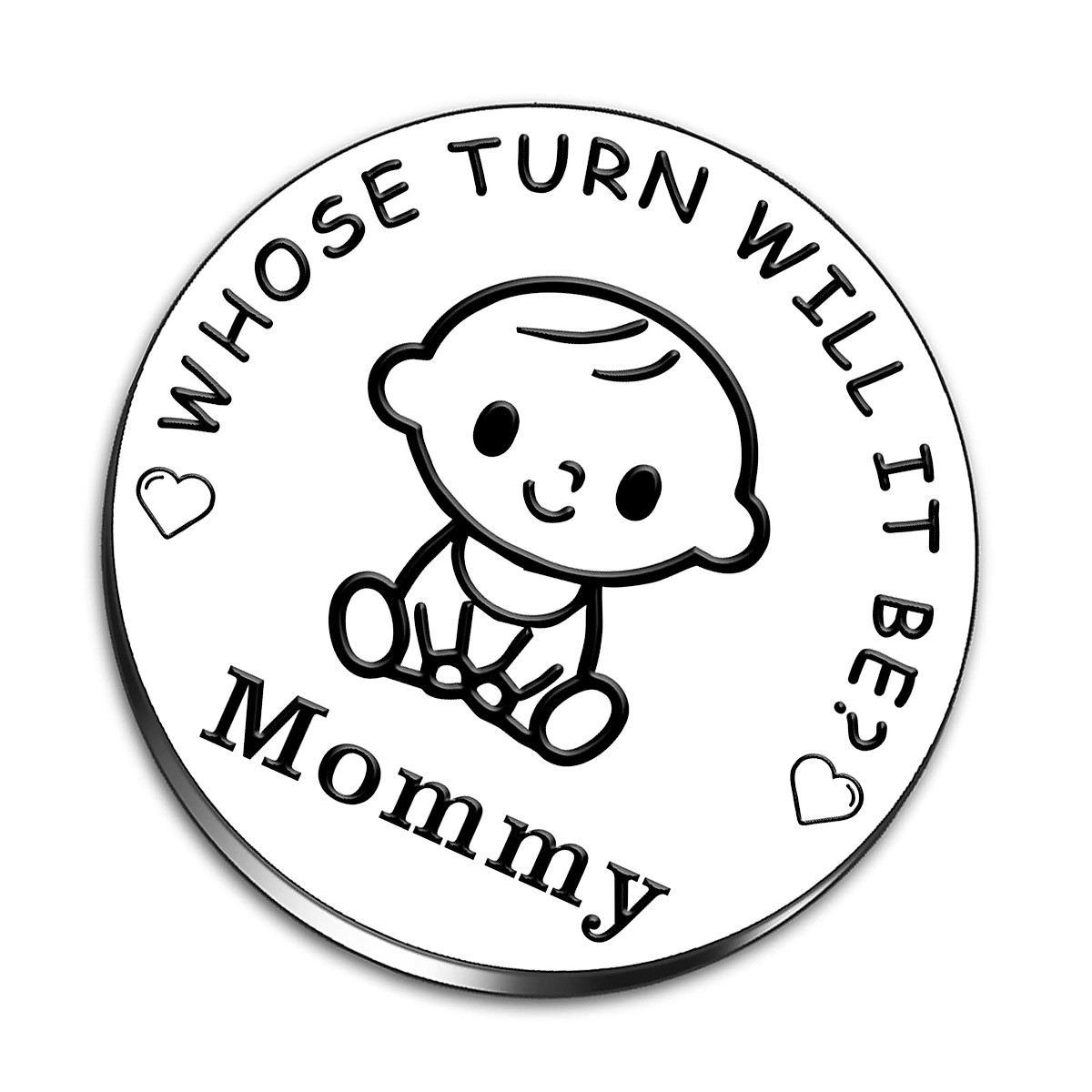 Decision Coin New Parents Gifts for Couples New Baby Gifts Mens Stocking Stuffers 2024 New Mom Gifts Funny Baby Gifts Pregnancy Gifts for Expecting Mom New Dad Gifts Mom to Be Gift Christmas Stocking Stuffers