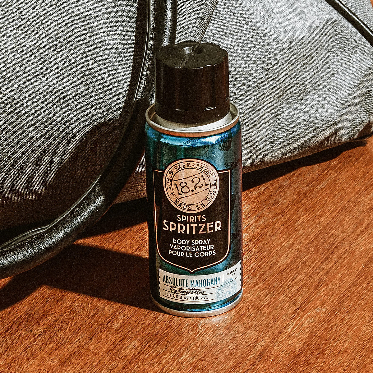 18.21 Man Made Men’s Spirits Spritzer Absolute Mahogany, 3.4 oz. - Long-Lasting All Over Body Spray with Masculine Aromatics - Gifts for Him