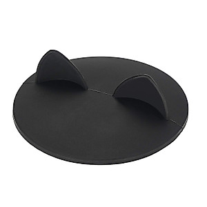 HK Aura Studio 4 Speaker Anti-dust Cover - Silicone Lip for Harman Kardon Soundsticks 2, 3, 4 and Aura Studio 1, 2, 3, 4 Bluetooth Transparent Speaker System (Cat Black)