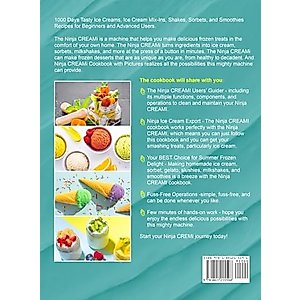 Ninja Creami Recipe Book: 1000 Days Ninja Creami Cookbook with Simple and Easy Recipes for Beginners to Master Your Ice Creami Maker