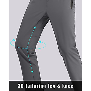 BIYLACLESEN Men Sweatpants for Mens Joggers with Pockets Men Athletic Track Workout Sweat Pants Men Summer Lightweight Quick Dry Pants Dark Grey 36