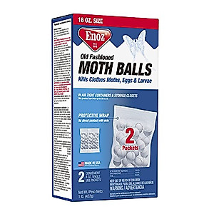 Enoz Old Fashioned Moth Balls, 16 Ounce