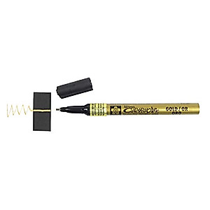 Pen-Touch Calligraphy Marker Fine Point 1.8mm-Gold Metallic