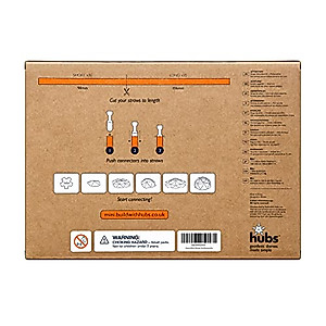 Hubs - Geodesic Dome Toy Construction kit | 6+ | STEM - Engineering - Educational - Building - DIY - Architecture - Geometry - Buckminster Fuller | Works with Lego for Creative Play | 263 pcs.