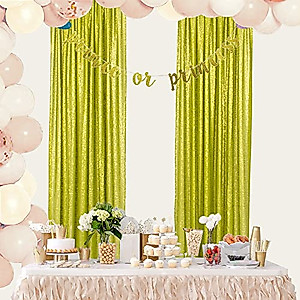 Backdrop Curtain Lime Green 2FTx7FT 2 Pack Sequin Backdrop 60x215cm Sequin Fabric Backdrop Drapes Christmas Backdrop for Photography Lime Green Wall Backdrop Shimmer Wedding Backdrop