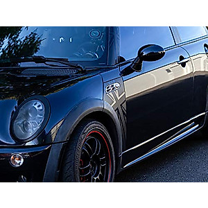 CravenSpeed Union Jack Side Scuttle Panel Decal Kit for Mini Cooper R53 2001-2006 (Matte Black)