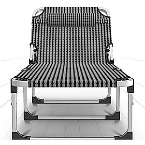 XZGDEN Lightweight Camping Chairs Garden Loungers Folding Chair Deck Chair Chaise Lounges, Terrace Recliner Beach Chair Folding Lounge Camping Pool Support 440 Pounds (Color : D)