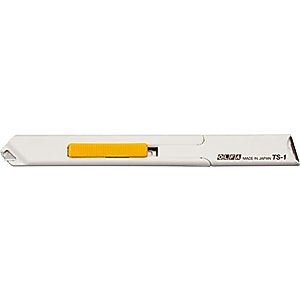 OLFA Top Sheet Cutter (TS-1) - Retractable Utility Precision Knife w/ 2 Extra Blades Cuts Top Layer Only for Liner, Vinyl, Paper, Adhesives, Replacement Blades: OLFA TSB-1 Top Sheet Cutter Blades
