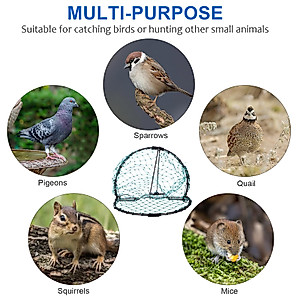 Yardwe Pigeon Bird Trap Bird Net Quail Catcher Pigeon Catching Net for Small Birds Pigeons Sparrow Quail