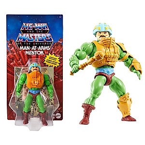 Masters of the Universe Origins Man-at-Arms 5.5-in Action Figure, Battle Figure for Storytelling Play and Display, Gift for 6 to 10-Year-Olds and Adult Collectors