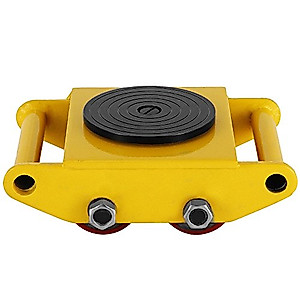 Machinery Mover Industrial Dolly Skate Cast Steel Roller 360° Rotation 6T 8T 12T (6T)