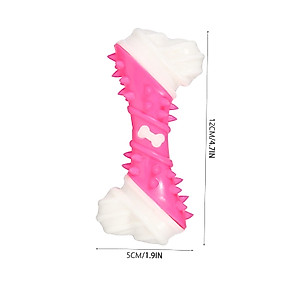Angoily Pet Teething Toys Pet Molar Bite Toy Dog Dental Toy Puppy Interactive Toy Dog Teeth Cleaning Toy Teeth Training Dog Bone Dog Molar Toy Bone Toy Dog Play Toy Dog Ball Chew TPR
