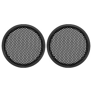 X AUTOHAUX 2pcs 1.5" Black Audio Speaker Cover Mesh Subwoofer Grill Horn Guard Protector