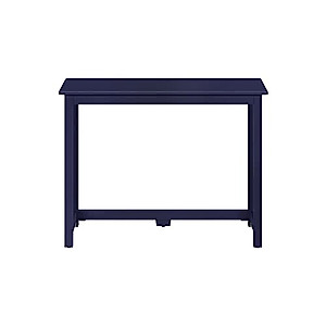 Max & Lily Solid Wood Desk, 40 Inches, Blue