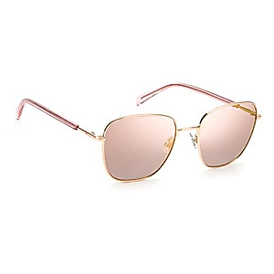 Fossil Women's Female Sunglass Style FOS 3117/S Square, Red Gold/Rose Gold Multilayer, 52mm, 19mm