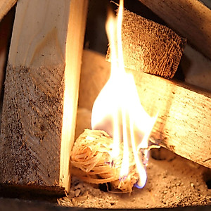 GreenSpark 100% Natural Firestarter, Fast Lighting, Long Burn, Waterproof, Safe for Indoor/Outdoor Use