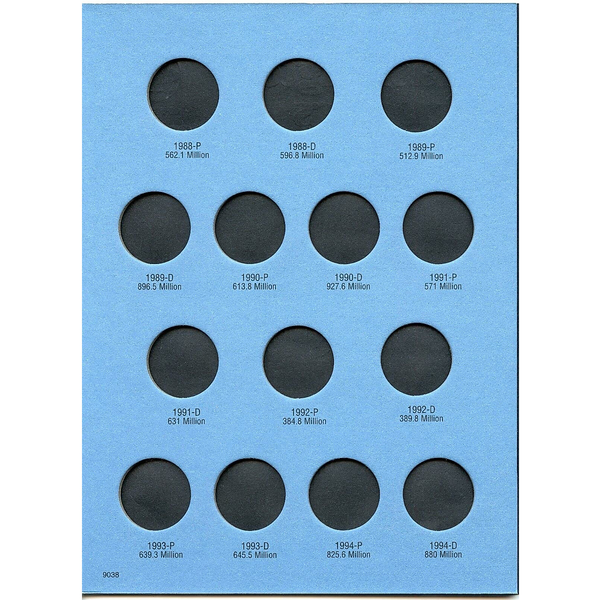 Whitman US Washington Quarter Coin Folder Volume 4 1988 – 1998 #9038