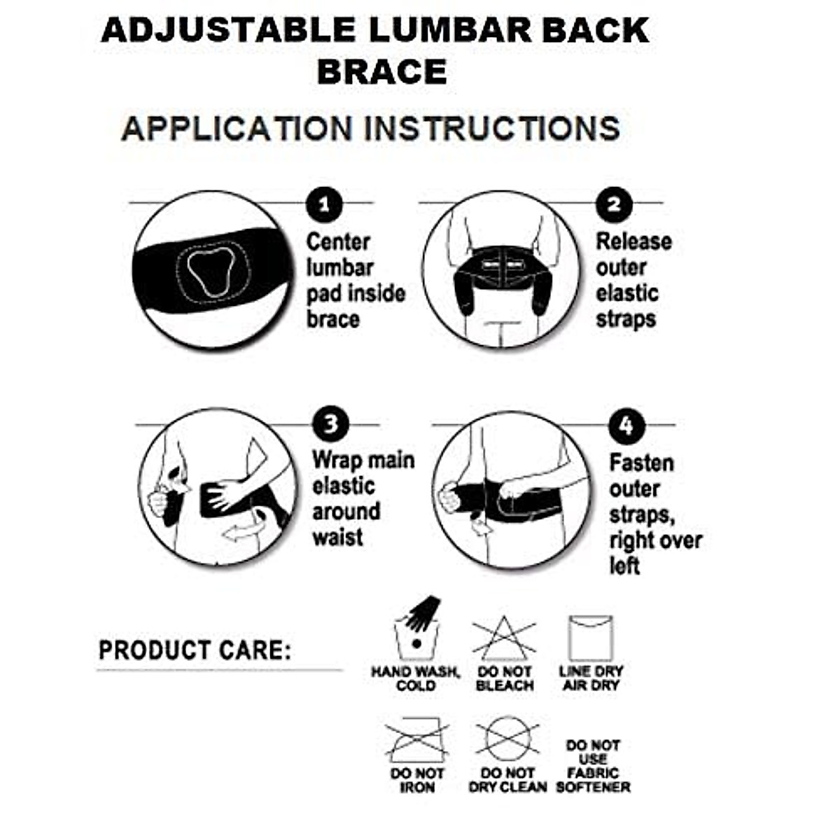 MUELLER Sports Medicine Adjustable Lumbar Back Brace with Removable Pad, Back Pain Relief Support for Men and Women, Ideal for Upper and Lower Back Pain, Sciatica, Scoliosis, Black, Regular Size
