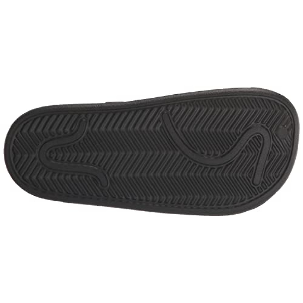 adidas Unisex Adilette Clogs Slide Sandal, Core Black/White/Core Black, 13 US Women/12 US Men
