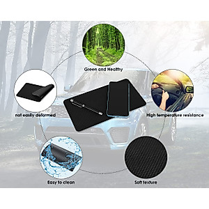 DS. DISTINCTIVE STYLE Car Dashboard Mat 10.5x5.9 Inches Extra Large Non-Slip Sticky Pad Anti Slip Mat Adhesive Mat for Phones, Glasses, Keys