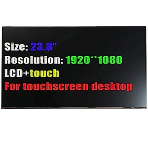 23.8" Compatible FHD LED LCD Touch Screen Assembly Replacement for Dell OptiPlex 7460 AIO Touchscreen Desktop-(NOT for NO-Touch Desktop)