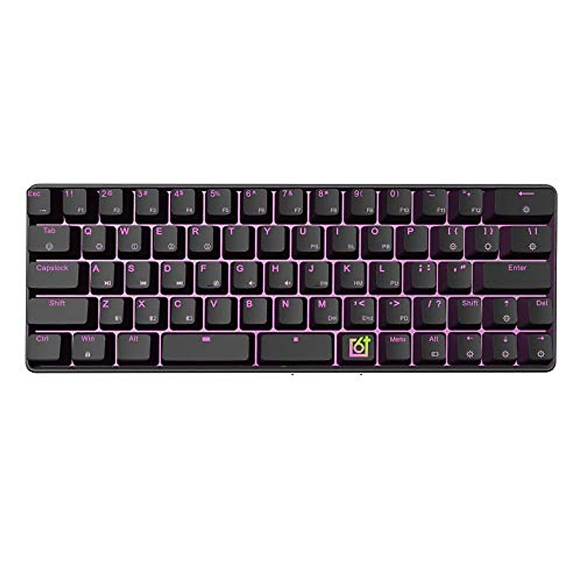 MDYYD Mechanical Gaming Keyboard Switch RGB Mechanical Gaming Keyboard USB-C Wired Split-Spacebar Hot-swappable Wired Computer Keyboard (Color : Black, Size : Red Switch)